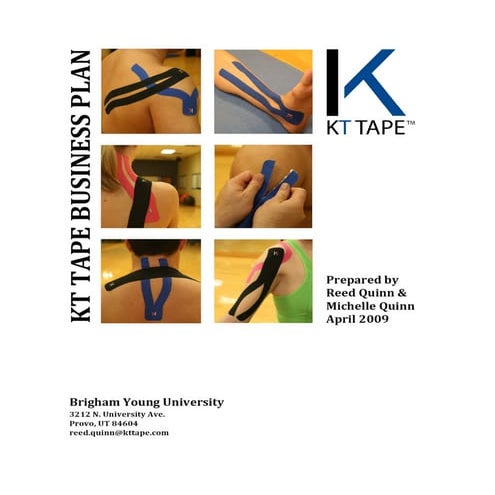 Original KT TAPE BUSINESS PLAN - 2008 | PDF