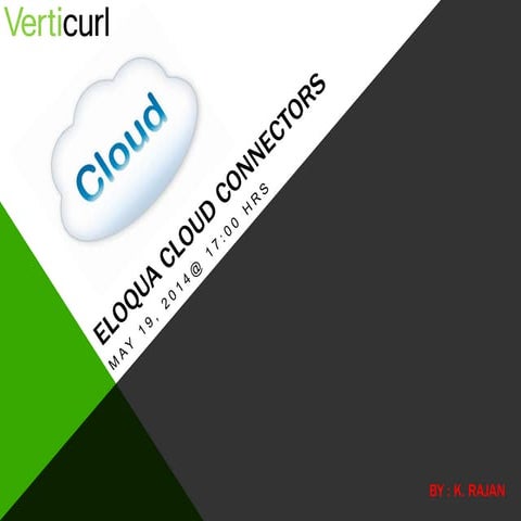 Eloqua E10 cloud connector | PPTX