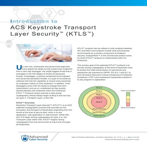 KTLS White-paper - Cyber - Keystroke Encryption technology | PDF | Operating Systems | Computer ...