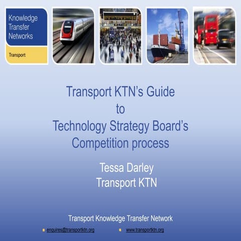 Ktn guide to tsb competitions tessa | PPTX