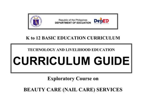 TLE/ HE Beauty Care Curriculum Guide | PDF