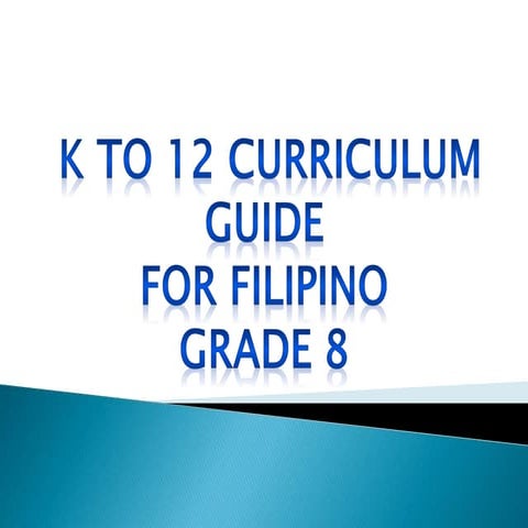 K to 12 filipino grade 8 ppt. presentation | PPTX