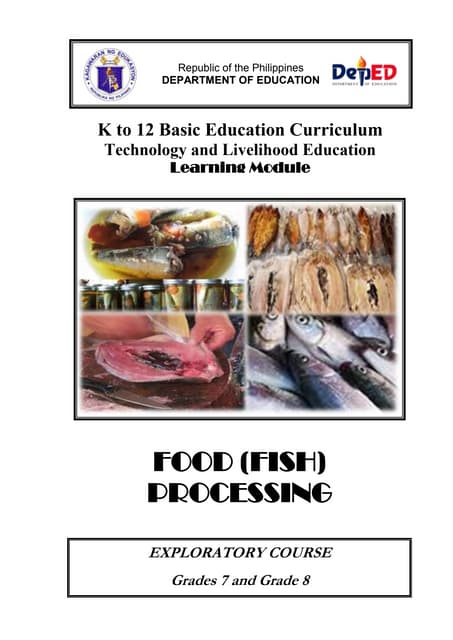 TLE - FOOD PROCESSING (salting, curing, smoking) | PDF