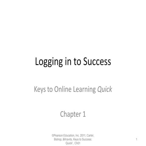 Seven Student Skills for Successful Online Learning | PPTX