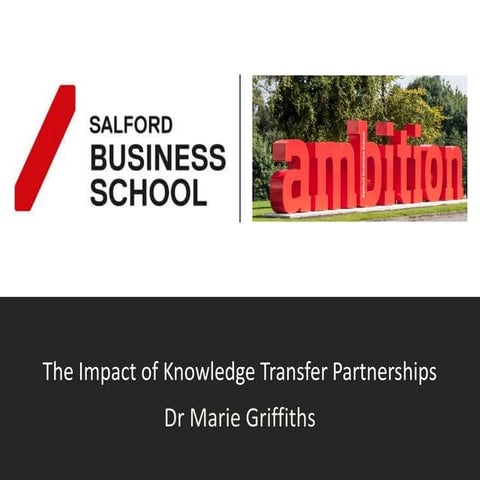 Knowledge Transfer Partnership - impact 2019 | PPTX
