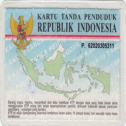 Ktp tampak depan | PDF