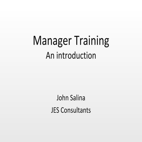 Management training | PPT