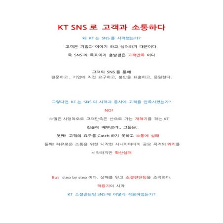 Kt sns로 고객과 소통하다 | PDF