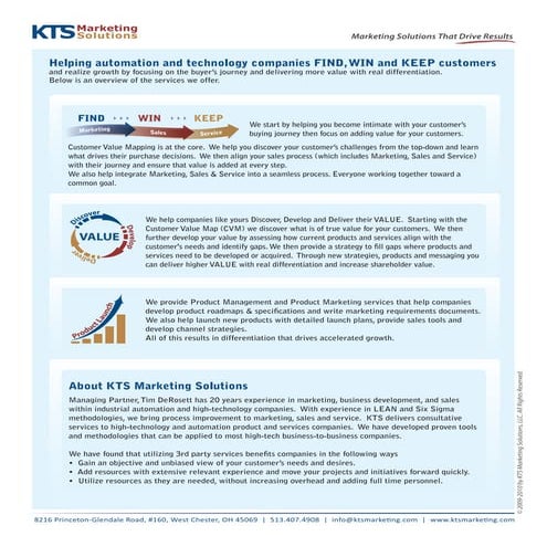 Overview of KTS Marketing Solutions | PDF
