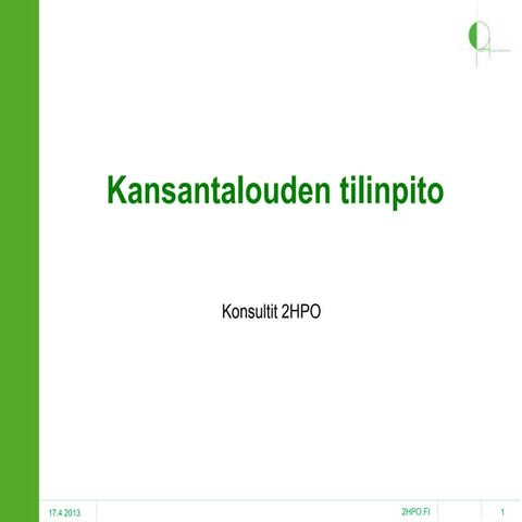 Suomen talous | PDF