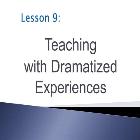 Dramatized experiences | PPTX