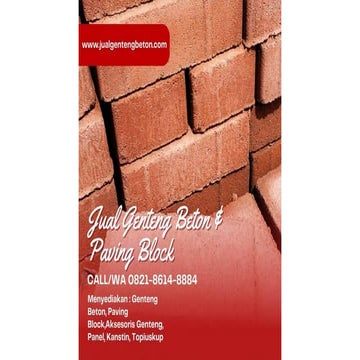 KUAT, Paving Block Besar | PDF