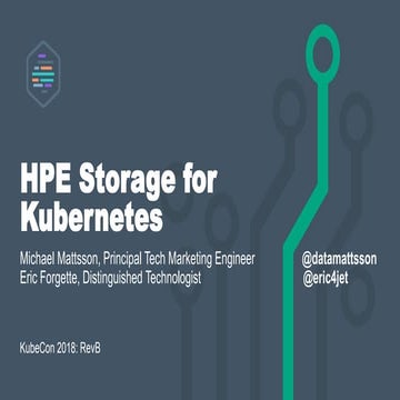 HPE Storage KubeCon US 2018 Workshop | PPT