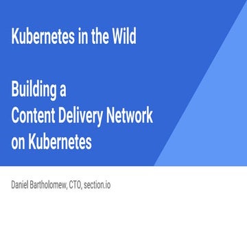 Kubernetes in the wild | PPT