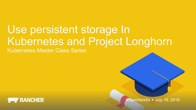 Kubernetes Master Class Use Persistent Storage In Kubernetes And