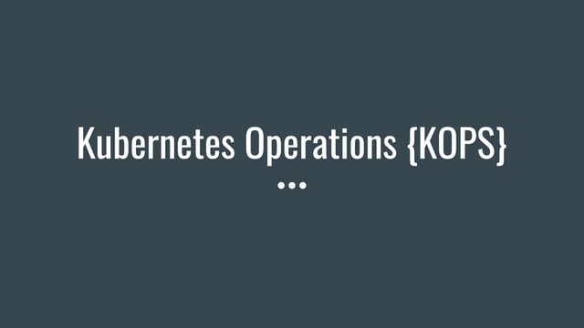 My Learnings On Setting Up A Kubernetes Cluster On Aws Using Kubernetes