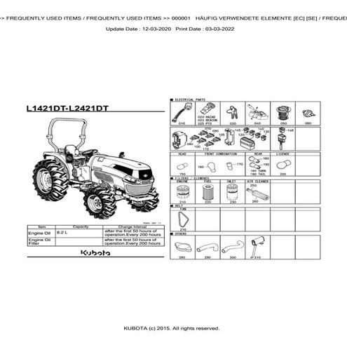 Kubota L1421DT Tractor Parts Catalogue Manual (Publishing ID BKIDK5272).pdf