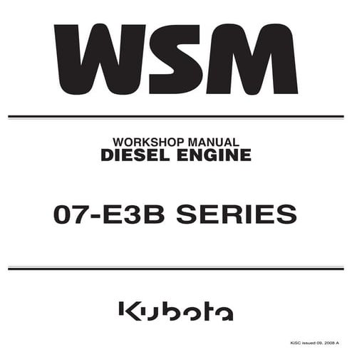 KUBOTA V2607-DI-T-E3B DIESEL ENGINE Service Repair Manual.pdf