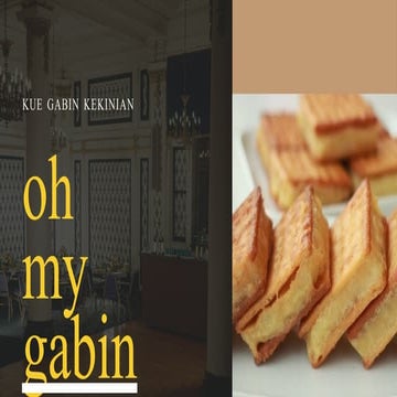 kue gabin baru yang didefinisikan rasa yang enak | PPTX