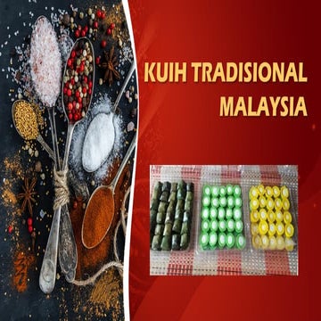 CHAPTER 7 KUIH TRADISIONAL MALAYSIA (BAKING AND PASTRY) | PDF
