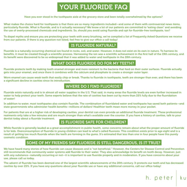 Fluoride is Recommended for Children and Adults | PPTX
