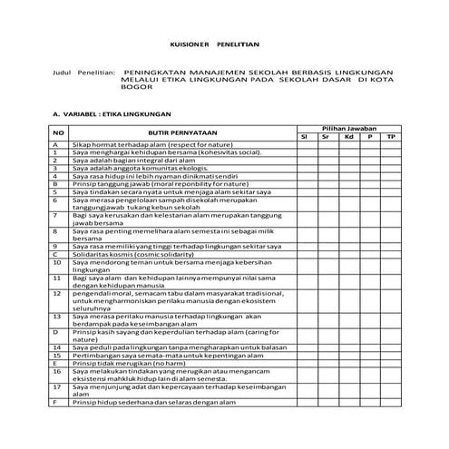 Kuis google form-instrumen | DOCX