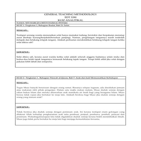 Kuiz Analitikal | DOC