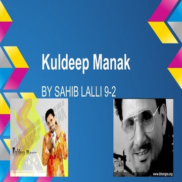 Kuldeep manak | PDF