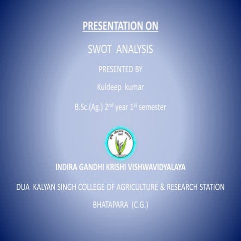 SWOT Analysis | PPTX