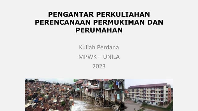 pengertian rumah tinggal | PDF