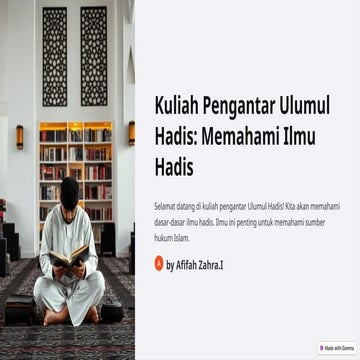 Kuliah-Pengantar-Ulumul-Hadis-Memahami-Ilmu-Hadis.pptx
