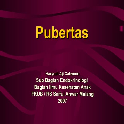 Kuliah Pubertas | PPT