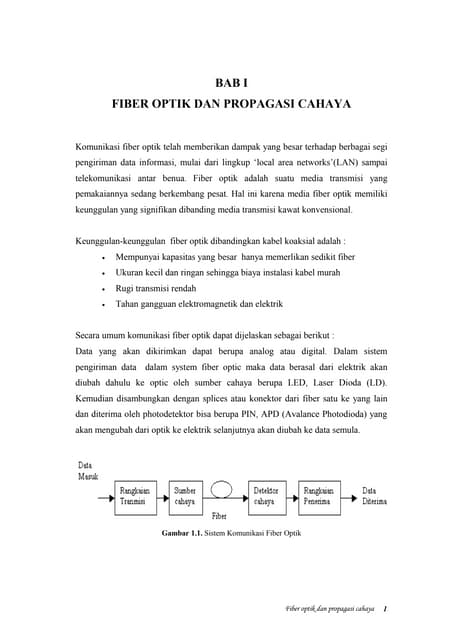 Soal jawab Sistem Komunikasi Serat Optik | PDF