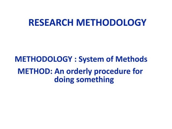 The Research Problem and objectives | PPT