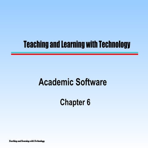 KPT6044, KPT4033, Academic Software, Teaching and Learning With ...