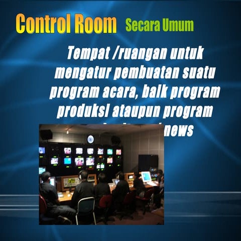 Kuliah 8 control room | PPT
