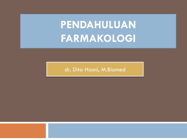 PENGANTAR FARMAKOKINETIK | PDF