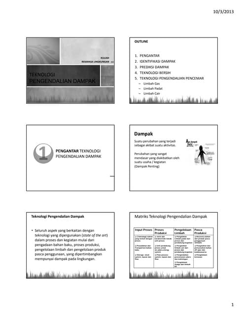 RKL dan RPL pengendali lingkungan hidup. | PPT