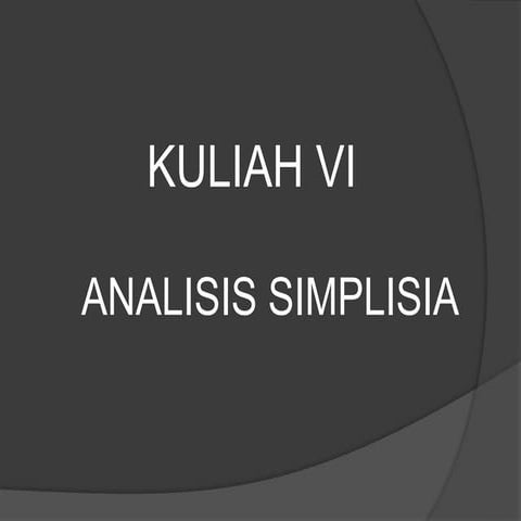 Kuliah vi | PPT