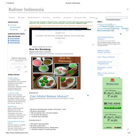 Kuliner indonesia | PDF