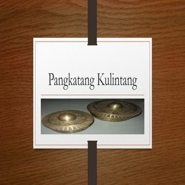 Pangkatang Kulintang | PPT