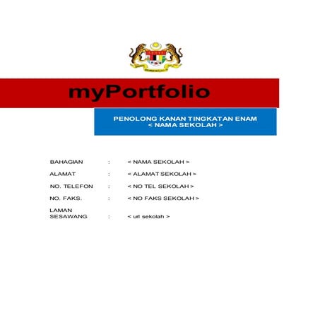 Kulit myportfolio pk t6 | DOCX