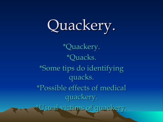 3.-Quackery grade 10 health ppt quarter 1 | PPTX | Herbs and ...