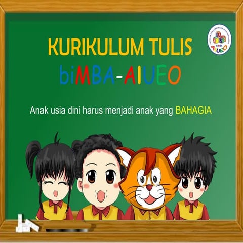Kurikulum tulis biMBA AIUEO | PDF