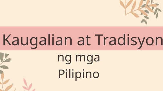 LEADERSHIP TRAINING MODULE TAGALOG VERSION | PPTX