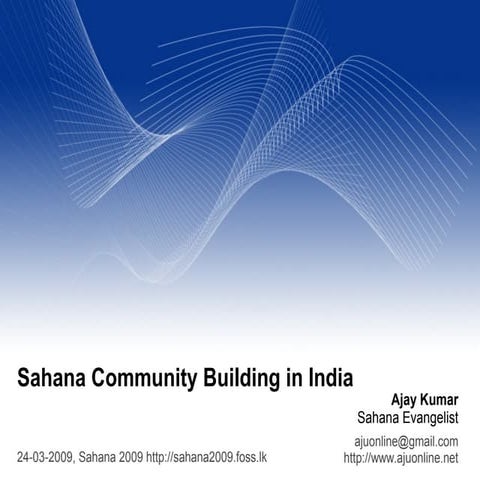 Sahana Community Building in India | PDF