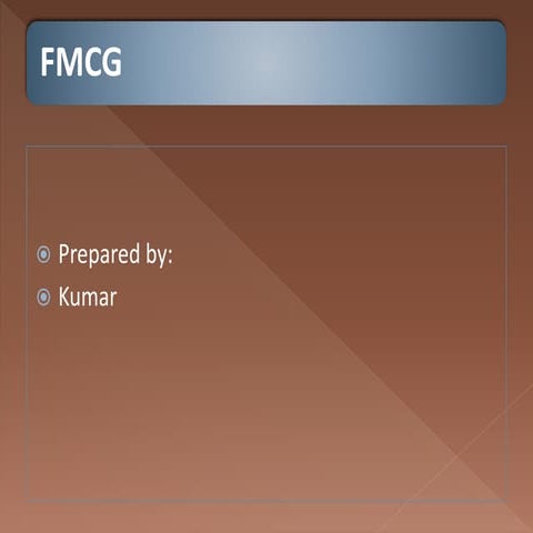 Kumar FMCG | PPTX