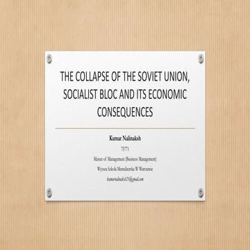 Soviet Union Collapse | PPTX