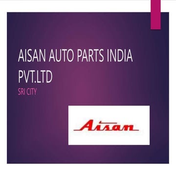 Asian Auto Parts India PVT.LTD by SIMS COLLEGE STUDENTS | PPTX