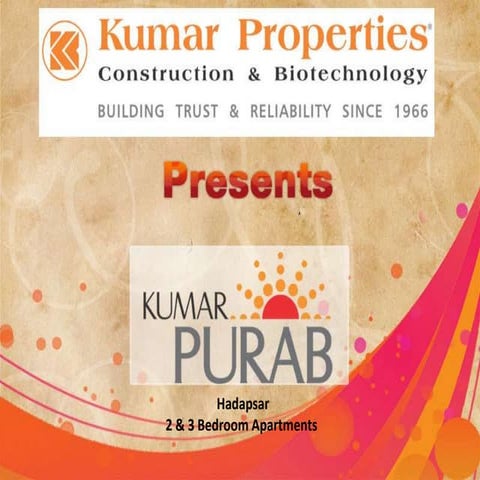 Kumar Purab - Smart and Well Designed 2 BHK Apartments in Hadapsar | PPT